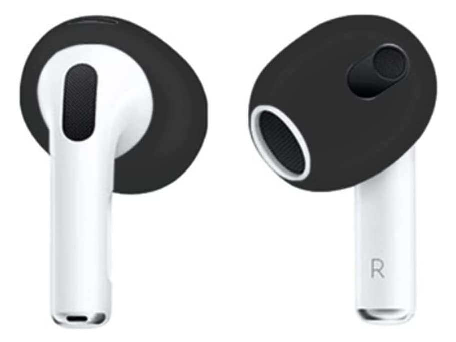 Rqker Fit in Case Ear Tips Compatible with AirPods 3 2021 3rd Gen, 9 Pairs Ultra Thin Soft Silicone Eartips Earbuds Dustproof Cover Fit in Charging Case Compatible with AirPods 3, 9 Pairs 9 Colors
