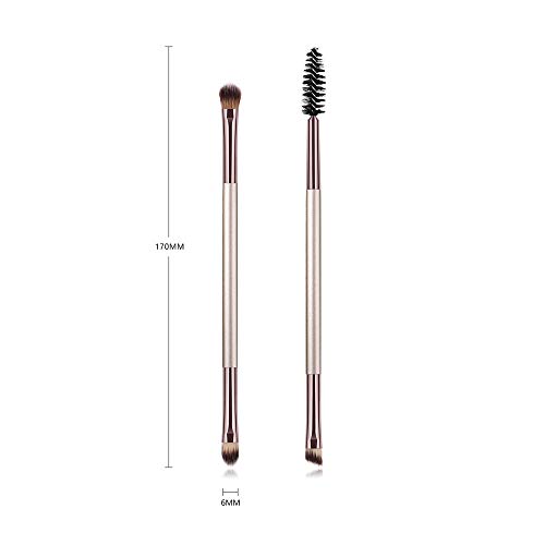 Vintage Makeup Brushes 2PCS Double End Eyelash Brush Cosmetic Eyeshadow Brush Makeup Tool Wet And Wild Makeup Brushes