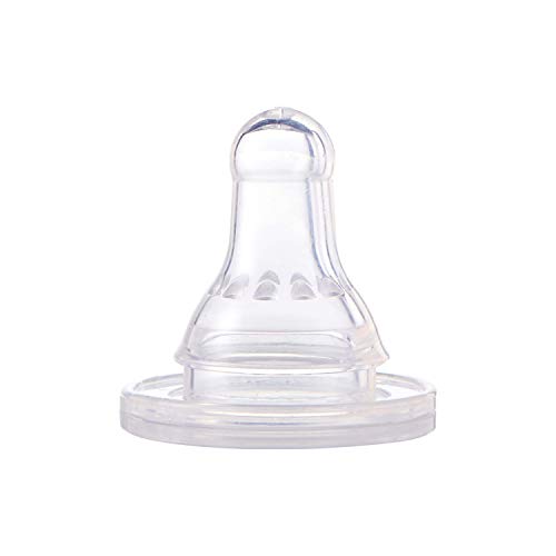 NUK First Essentials Silicone Baby Bottle Nipples, Slow Flow, 6 Pack