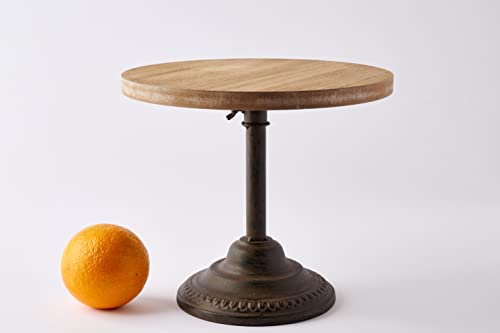 Mud Pie Wood and Iron Adjustable Server, 11" x 10", Small