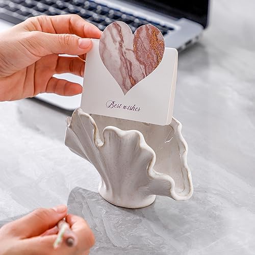 Uiddo Ceramic Sponge Holder, Sponge Holder for Kitchen Sink,Compact Sink Caddy Organizer - Scouring Pad and Dish Sponge Holder, Farmhouse Kitchen Decor and Cute Kitchen Gadgets and Accessories (White)