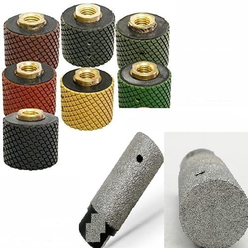 Polishing Abrasive Tools Mart 1 Inch Diamond Finger Milling Bit 7 Polishing Drum for Enlarging Shaping Polish Holes on Porcelain Tile Ceramic Marble Granite Stone Concrete