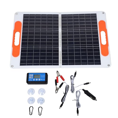 Jauarta 60W Foldable Solar Panel Charger Portable Folding DC Port Solar Panel for Outdoor Camping Charging