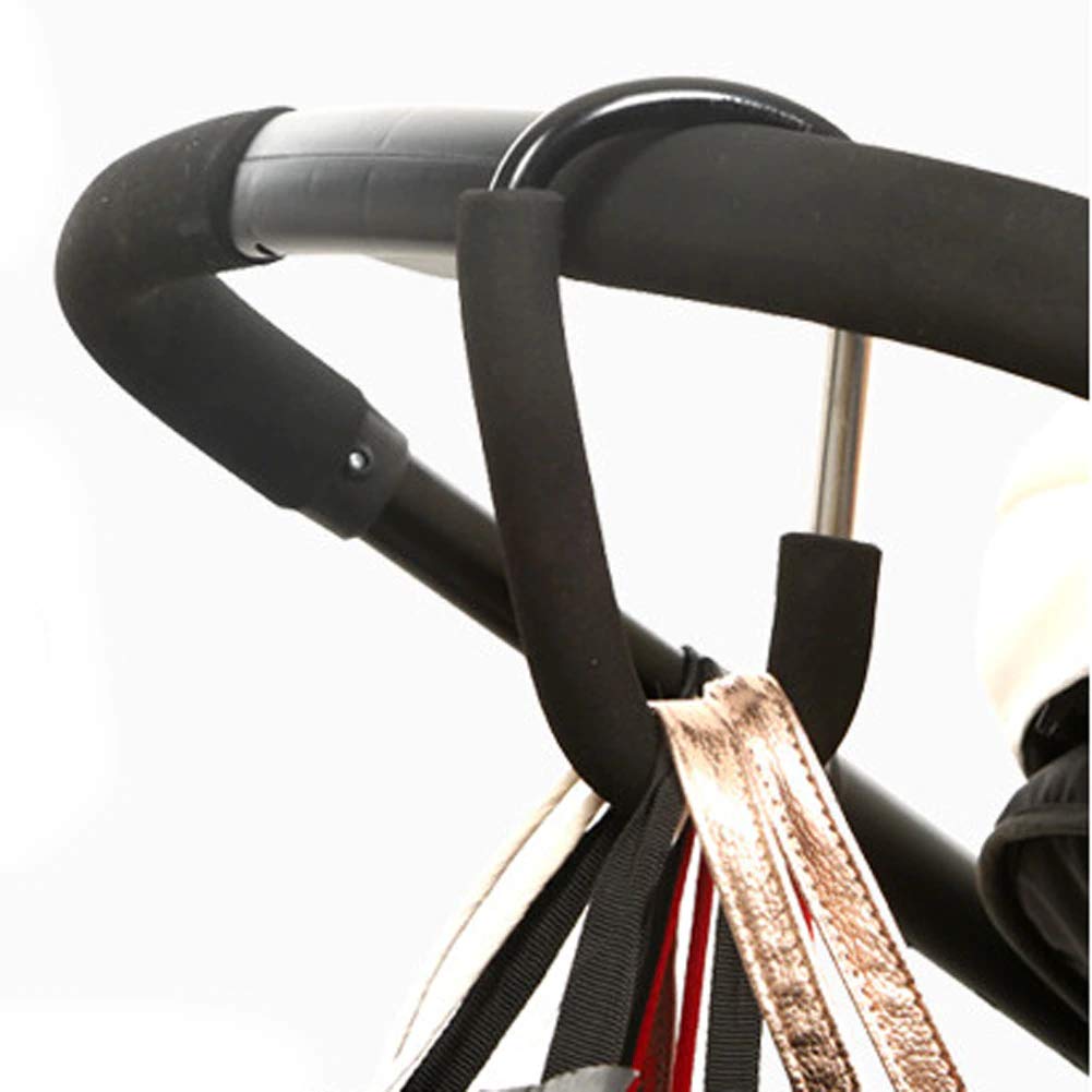 MELIDE Stroller Hook,Very Sturdy and Handy Stroller Organizer to Carry Diaper Bags, Grocery Bags, Grocery Baskets and for Walking with Your Toddler.