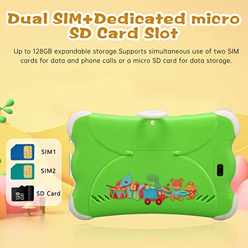 Tablet, 6000 MAh Rechargeable Battery, Eye Protection, Kids Tablet, HD 1280 X 800, 3 Card Slots, 7 Inch Outdoor (US Plug)