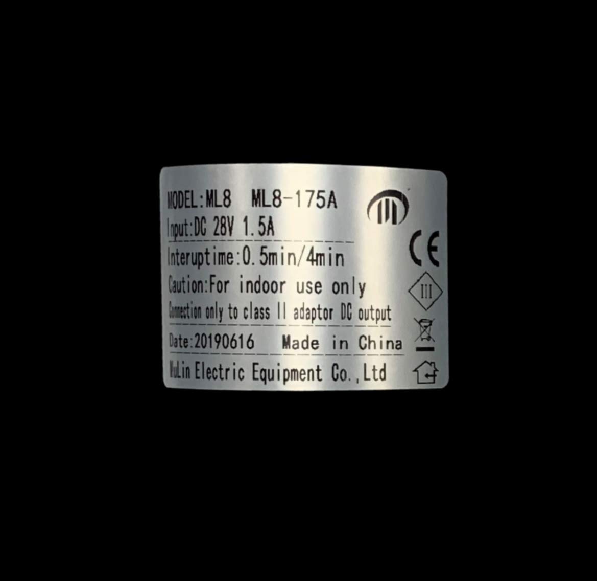 Mulin Power Recliner Motor Replacement with Cord Model ML8-175 ML8-175A Linear Actuator for Sofa Lift Chair Couch Massage Seat Bed Same as ML18-033 & ML18-026
