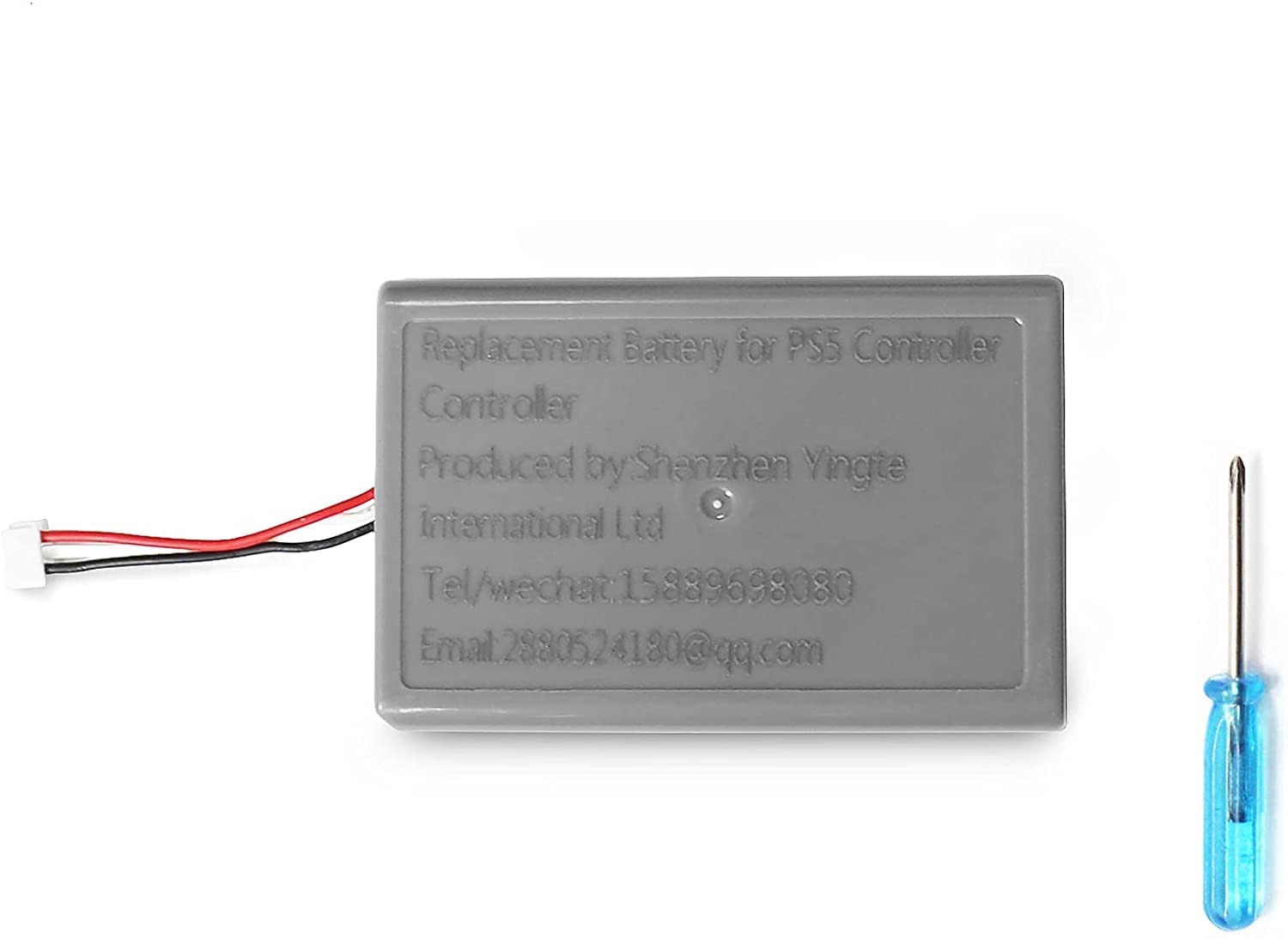 PS5 Controller Battery Pack, 3.7V 1560mAh Replacement Battery for Sony Playstation 5 PS5 DualSense Controller, Including Repair Tool (Battery)