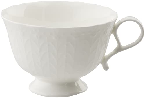 Narumi 9968-2406P Cup Saucer, Silky White, 6.8 fl oz (200 cc), Tea and Coffee Cup, Microwave Safe, Dishwasher Safe