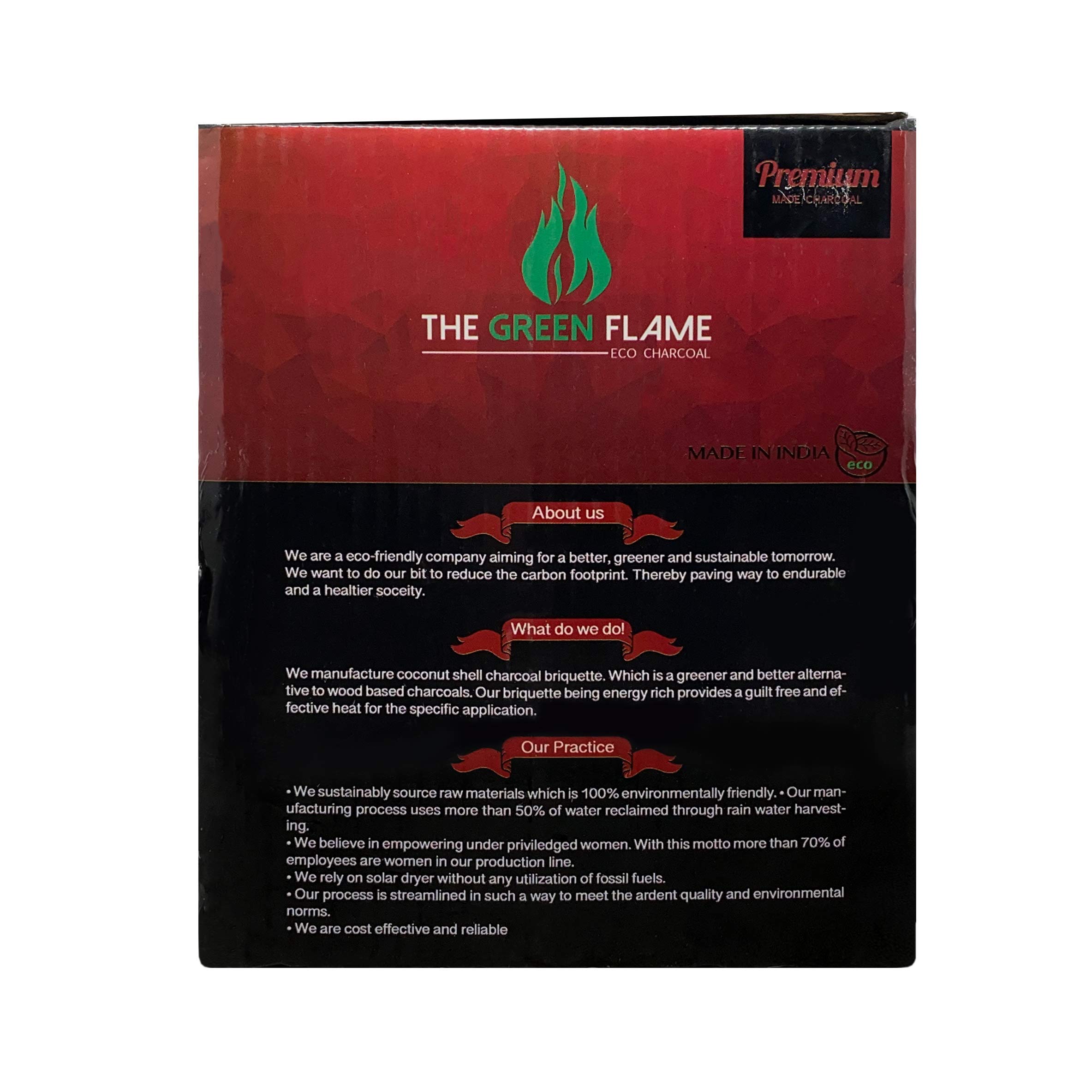 The Green Flame β Natural The Green Flame Shell Charcoal β Premium Starter Logs for Smoker Grill, BBQ or Fire Ovens β Eco Friendly and Sustainable Lump Charcoal
