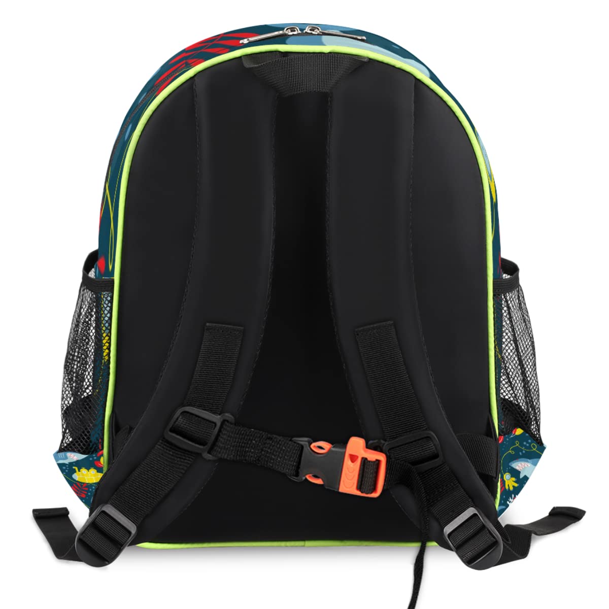 Shark Backpack for Boys, Ocean Kids Backpack, Shark Diver Submarine Coral Toddler Backpack Waterproof Casual Daypack Preschool Kindergarten Backpack School Bookbag with Chest Strap for School Travel
