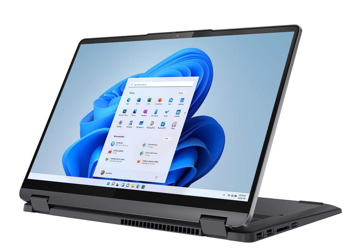 Lenovo IdeaPad Flex 5 14" 2.2K Touchscreen 2-in-1 Laptop 2022, 8-Core AMD Ryzen 7 5700U, 16GB RAM 2TB SSD, Radeon Graphics, HDMI USB-C, Backlit KB, FP Reader, WiFi-6, Windows 11 Pro, COU 32GB USB