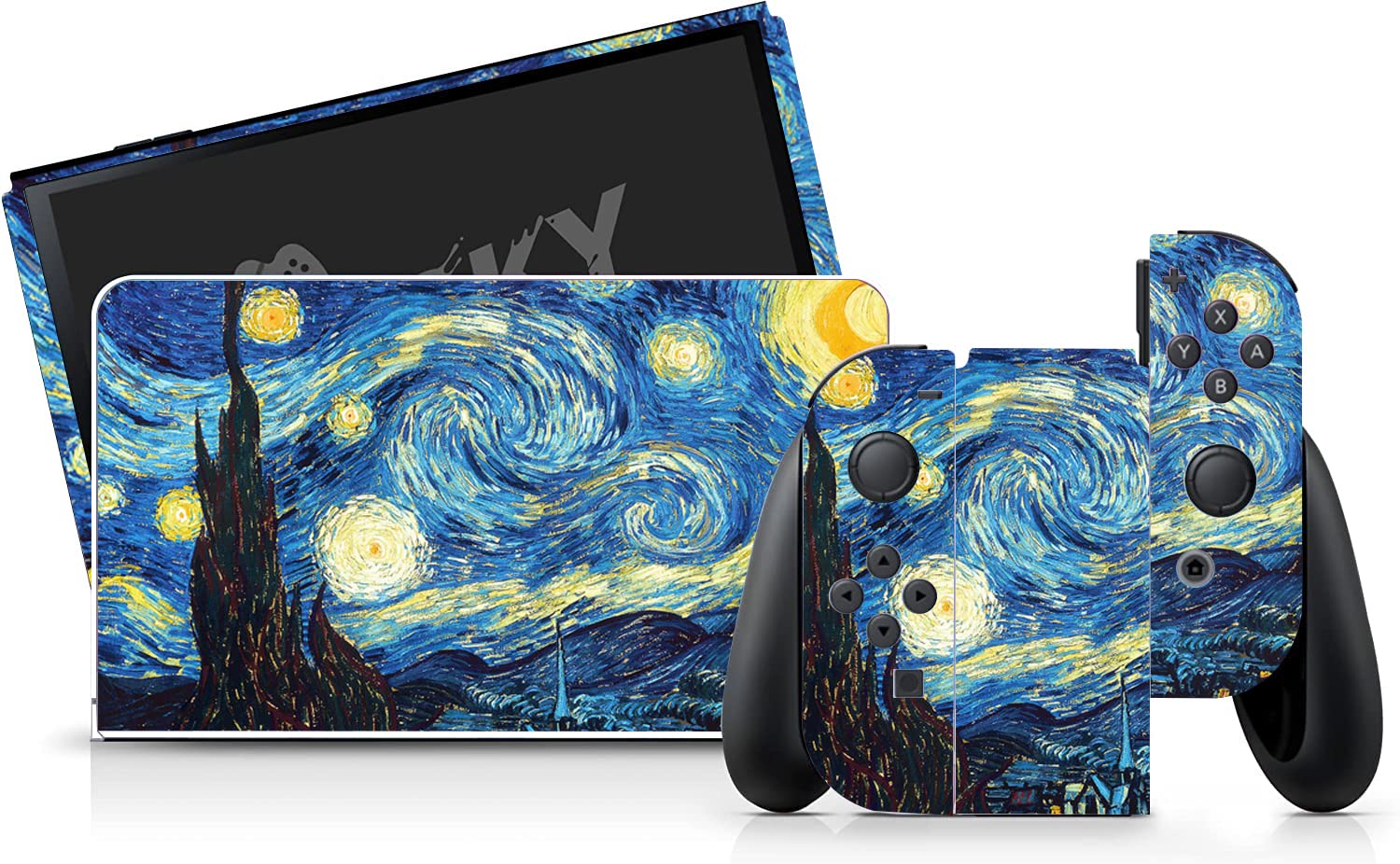 SadSkins Full Wrap Skin for Switch OLED Anime Switch OLED Protector Skin Cover Matte Vinyl Decal Stickers(Only Switch OLED)