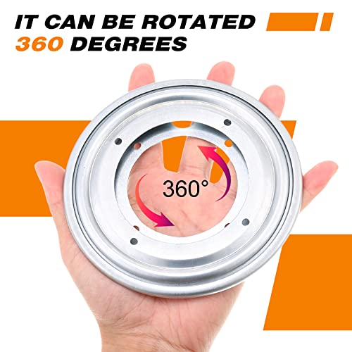 Mumufy 8 Pack 5.5 Inch Round Lazy Susan Hardware Lazy Susan Turntable 360 Degree Rotating Bearing Plate 5/16 Inch Thick Swivel for Table Kitchen Cake Stand Serving Tray Organizer Show Display