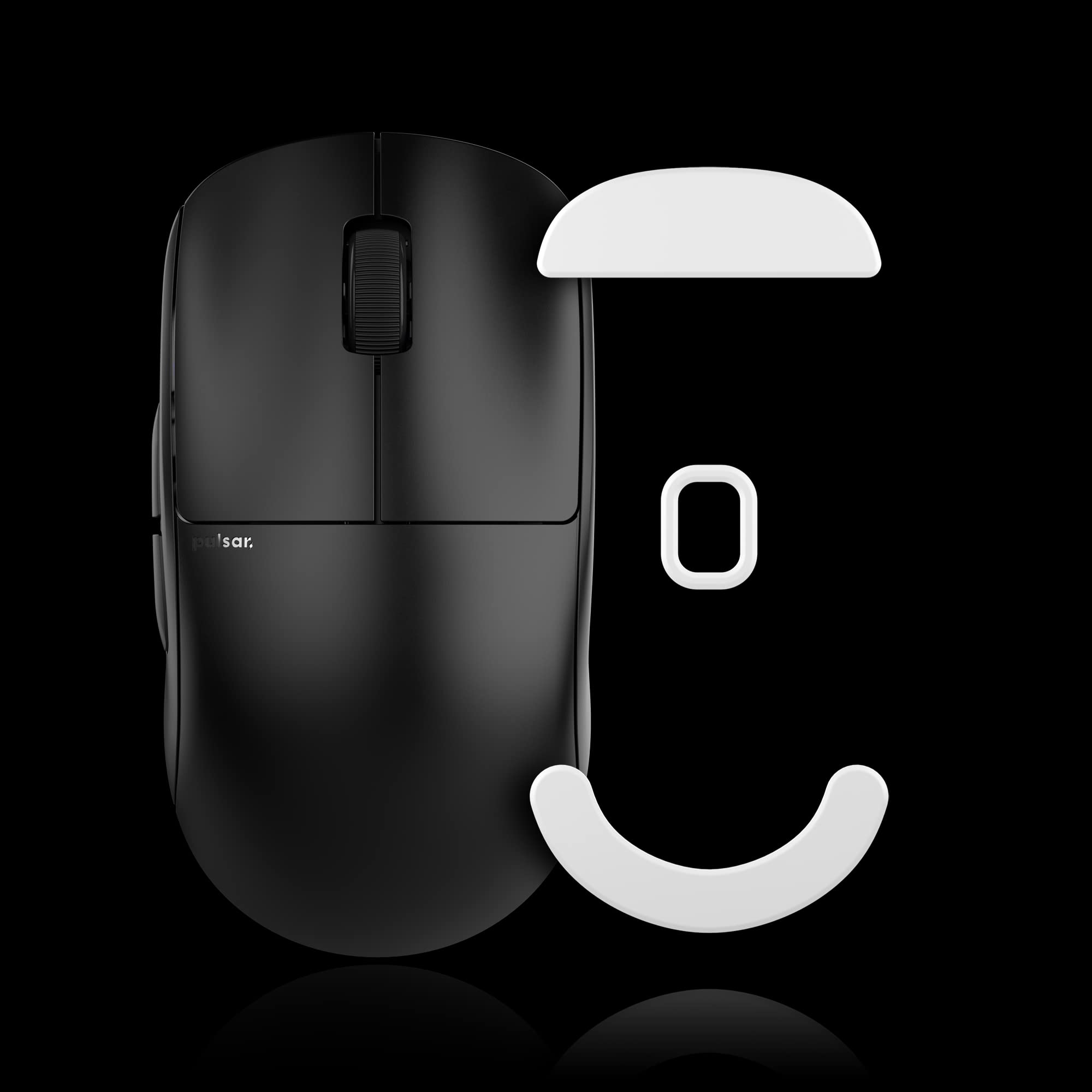 Pulsar Gaming Gears - PTFE Mouse Feet for X2 & X2 Mini Wireless Mice Premium Skate - White, Set (0.6mm Thin + Cut Type)