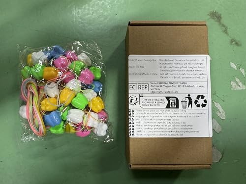 Teeth Storage Box, YOUYA DENTAL Lovely Baby Milk Tooth Fairy Box Tooth Organizer Teeth Save Box Container with Necklace Cases Gift for Kids Children- Colorful(50 Pieces)