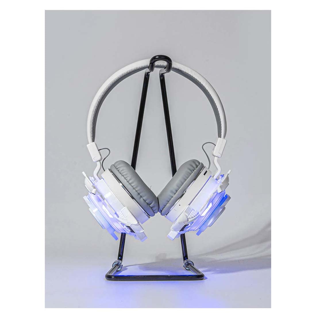 Punk Mask Headset, Led Light Cosplay Mask Props for Men Women Boys Girls, Halloween Christmas Party Type A