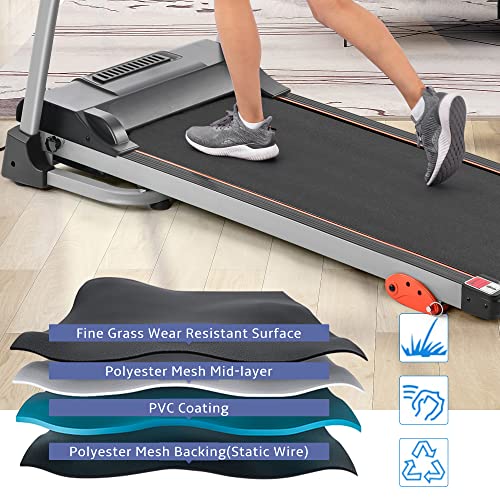 Merax Folding Treadmill 2.5HP Foldable Home Fitness Equipment with LCD for Walking & Running Treadmill with Incline 7.5MPH Treadmills for Home Cardio Exercise Machine