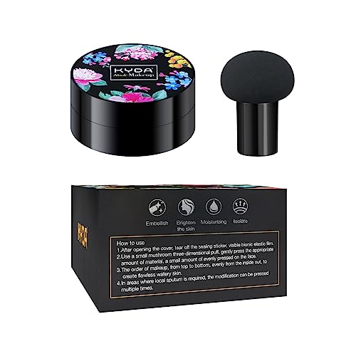 Ownest Mushroom Head Air Cushion BB Cream, Concealer Lasting Nude Makeup Moisturizing Pigment CC Liquid Foundation, Even Skin Tone Makeup Base Primer-Natural