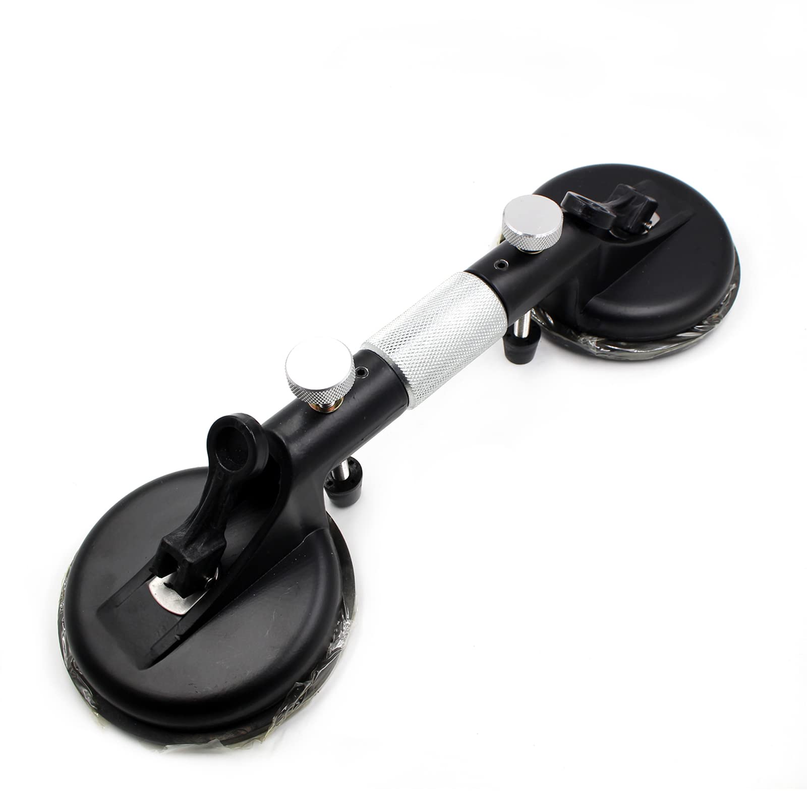 Saddgo Vacuum Suction Cup Adjustable Stone Seam Setter for Pulling and Aligning Tiles Flat Glass Lifter Gripper Sucker, Black