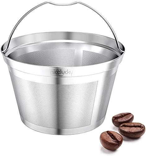 Nicelucky Bunn coffee filter reusable 8 10 12 cup basket replacement filter-stainless steel Permanent coffee filter Suitable for BUNN coffee brewer