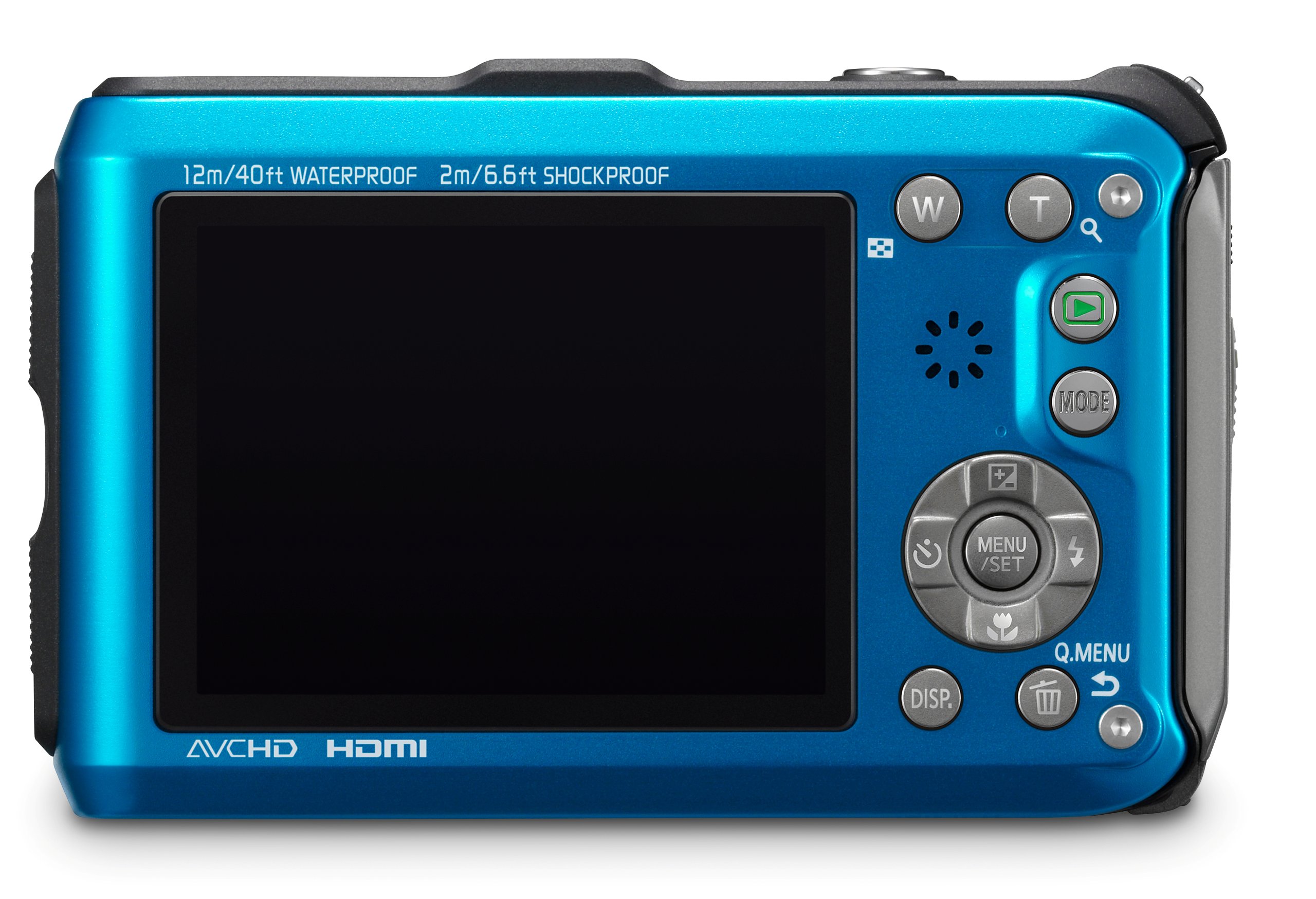 Panasonic Lumix DMC-TS3 12.1 MP Rugged/Waterproof Digital Camera with 4.6x Wide Angle Optical Image Stabilized Zoom and 2.7-Inch LCD (Blue)