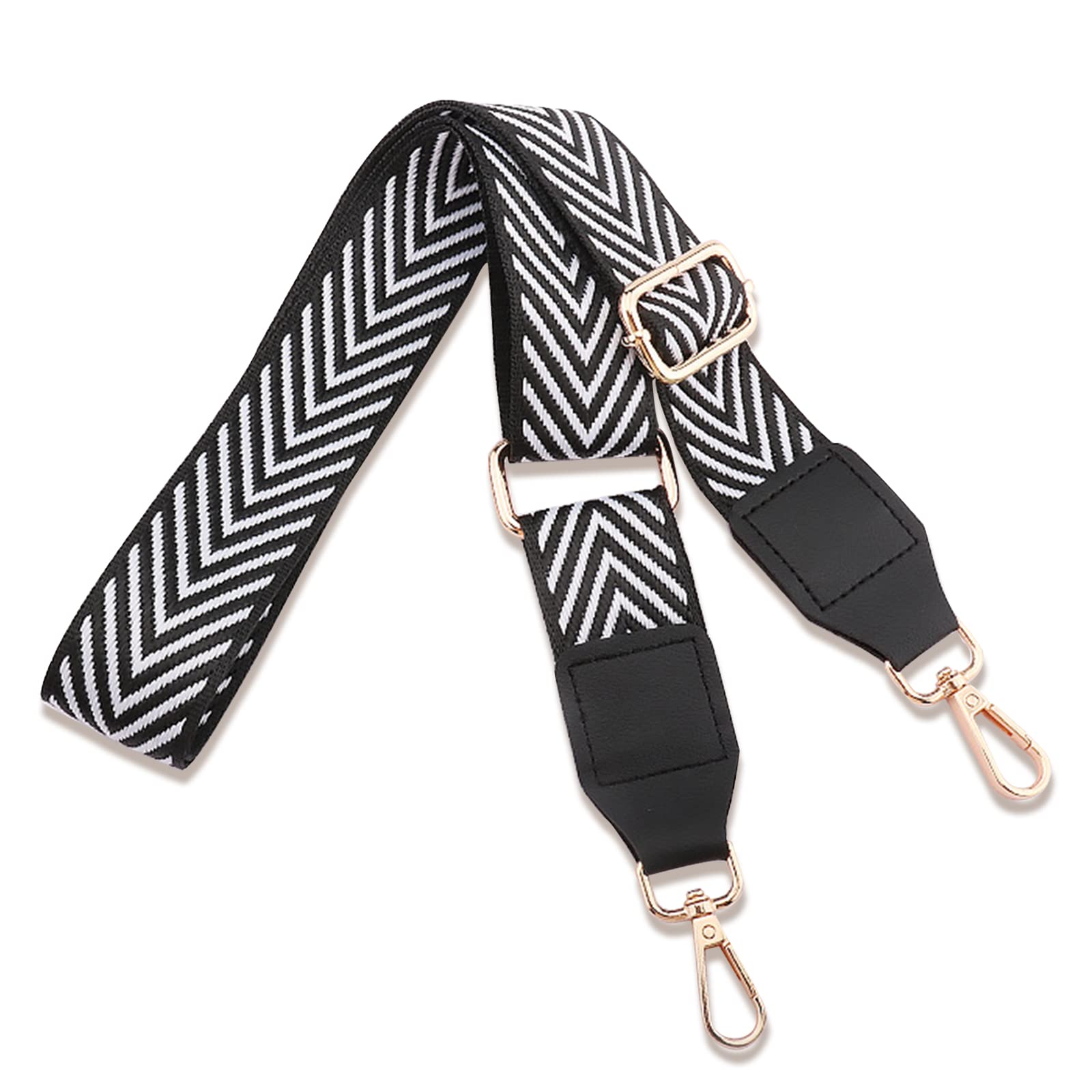 Purse Strap 31"-55" Adjustable Purse Straps Replacement Crossbody Straps Retro Jacquard Geometric Patterns Crossbody Bag Straps for Handbag,Crossbody Bags,Shoulder Bags Accessories (B)