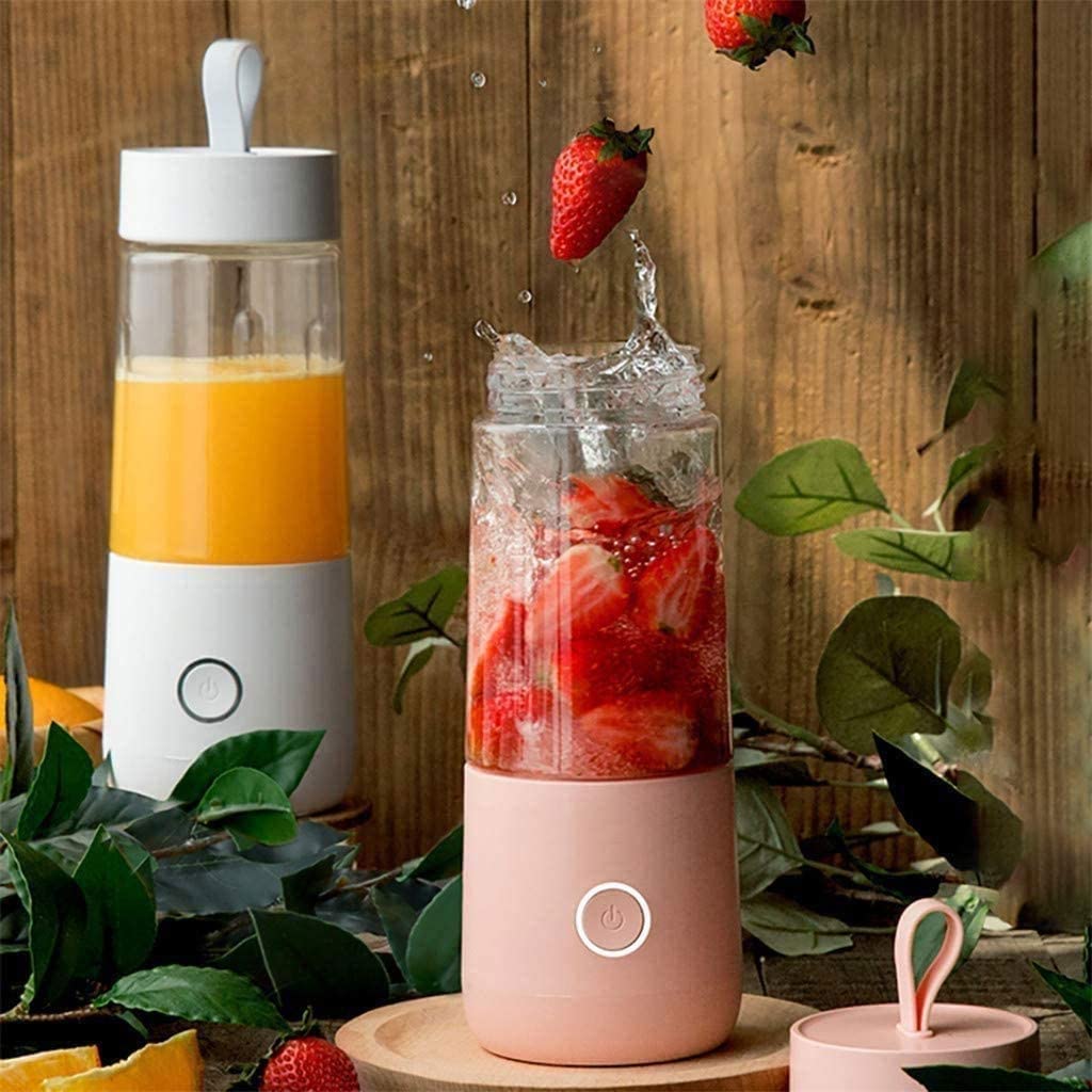 MXJCC Portable Blender, Personal Blender, Smoothie Blender. Rechargeable USB (Color : White)
