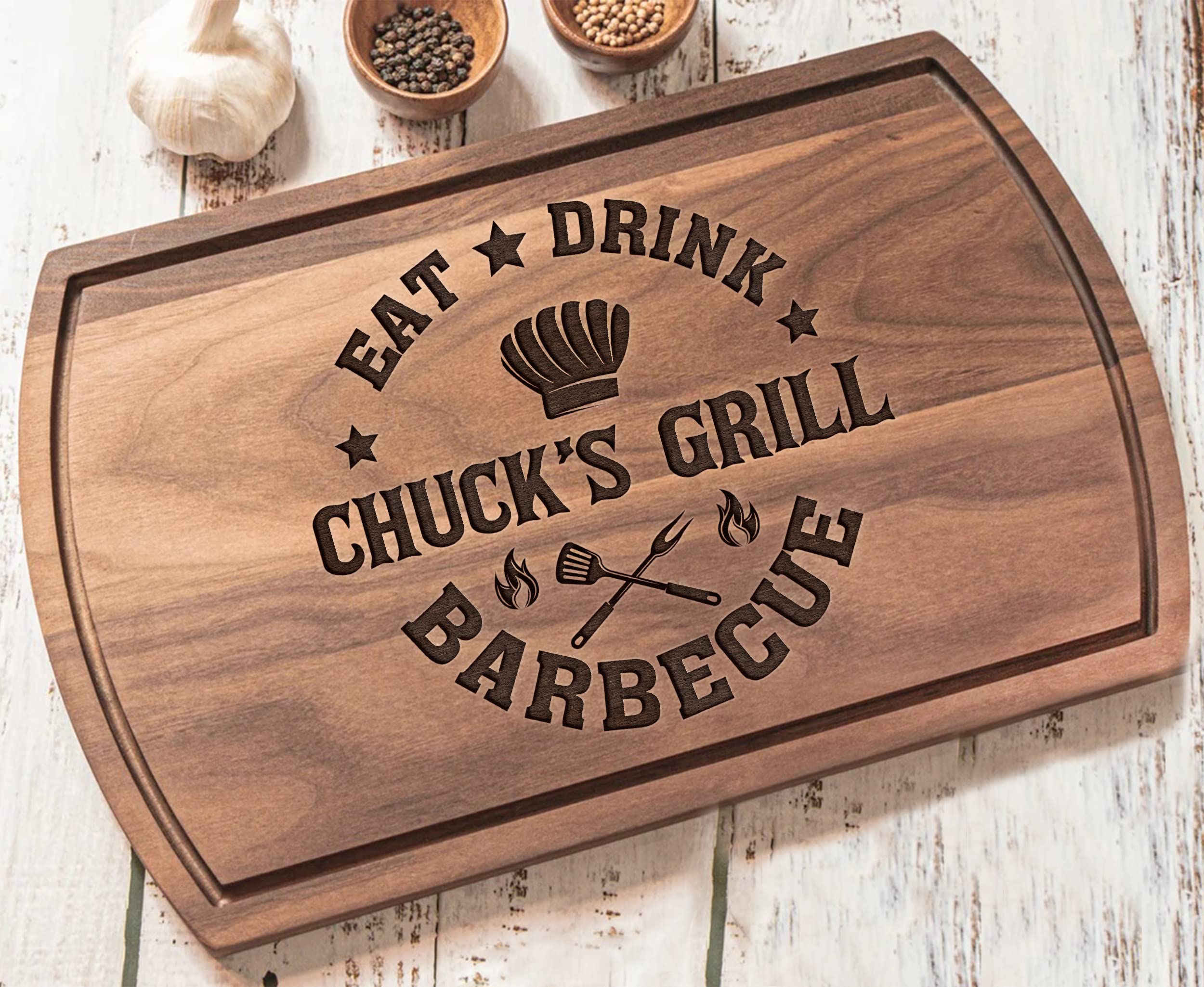 Personalized Dad Cutting Board Gift For Father Custom Cutting Board Fathers Day Engraved Chopping Board