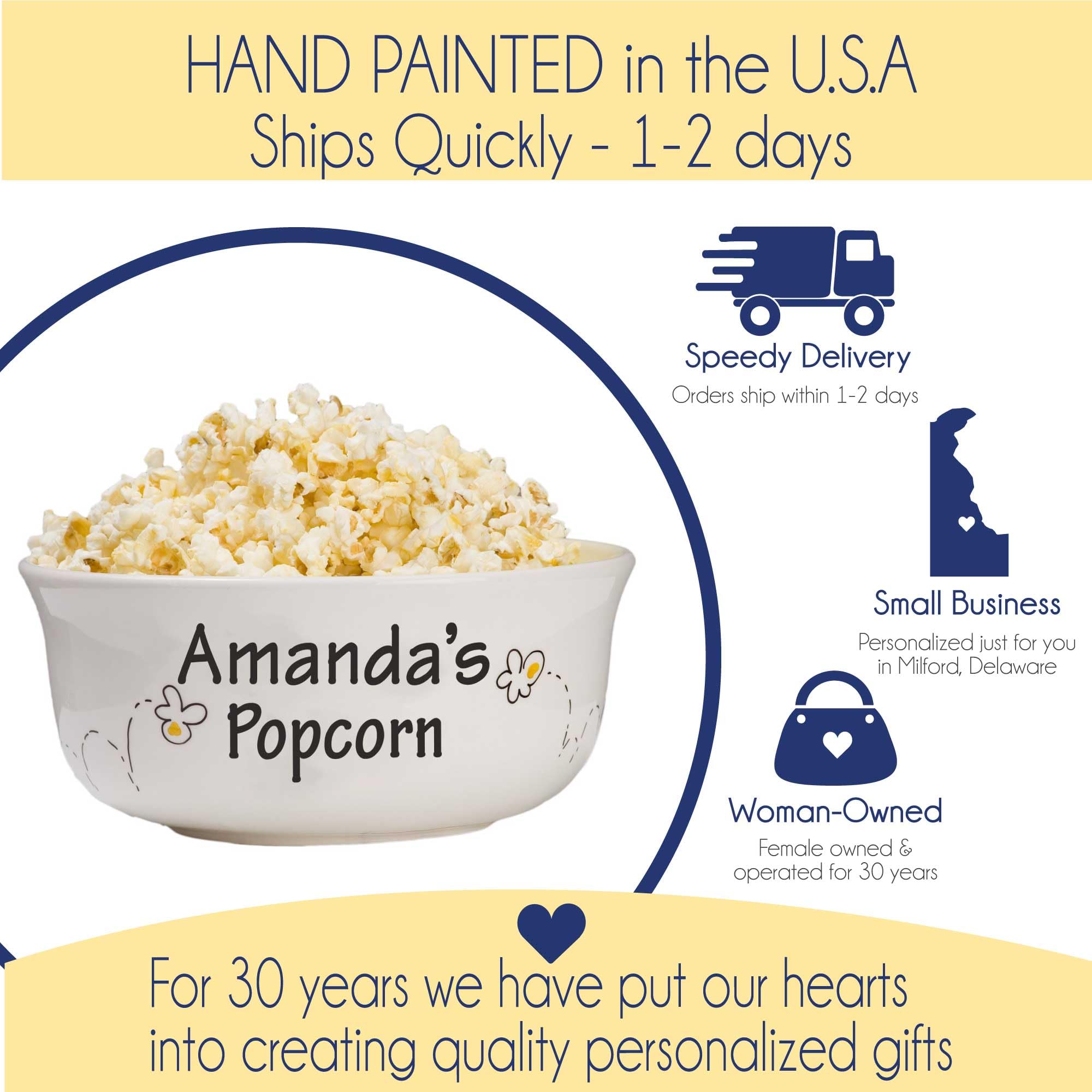 My Bambino Personalized Ceramic Popcorn Bowl