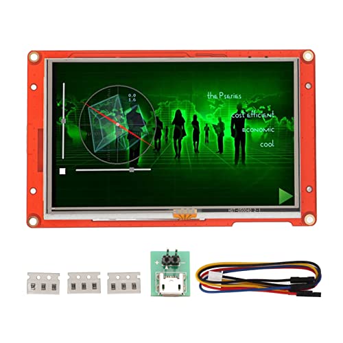 VINGVO HMI Display, 8 GPIO 800x480 Resolution 1024 Bytes HMI LCD Display 5.0in for Car