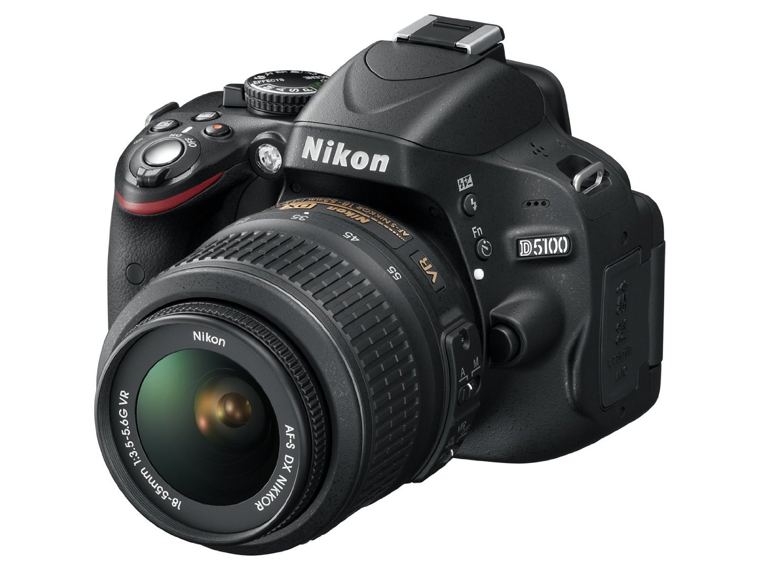 Nikon D5100 DSLR Camera with 18-55mm f/3.5-5.6 Auto Focus-S Nikkor Zoom Lens (OLD MODEL)