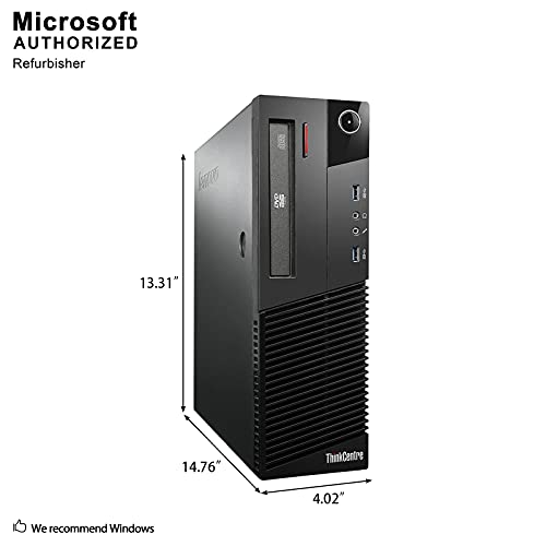 lenovo ThinkCentre M93P Small Form Business High Performance Desktop Computer PC - Intel Core I5-4570 3.2G,8G RAM DDR3,240G SSD,DVD-ROM,WIFI, Windows 10 Professional) (Renewed)