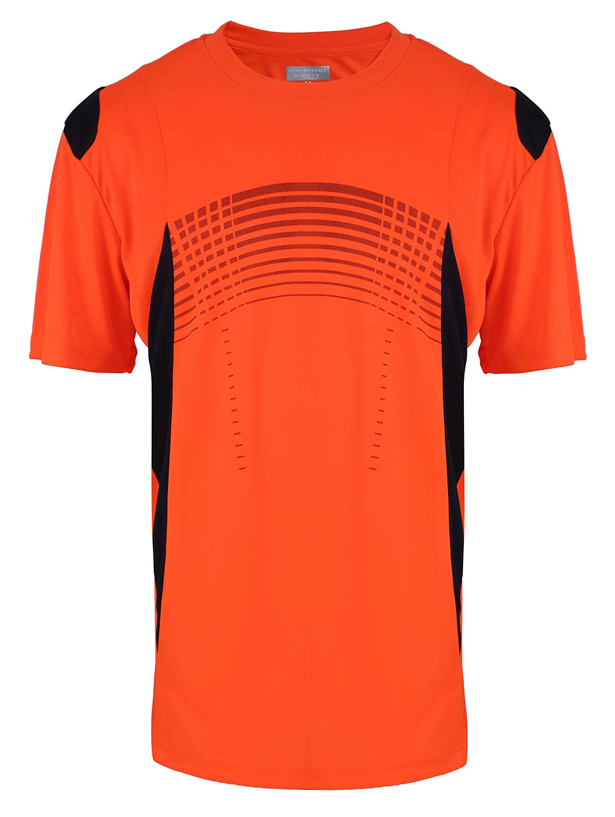 LeeHanTon Men's Moisture-Wicking Sportswear Short Sleeve T-Shirt Yellow S