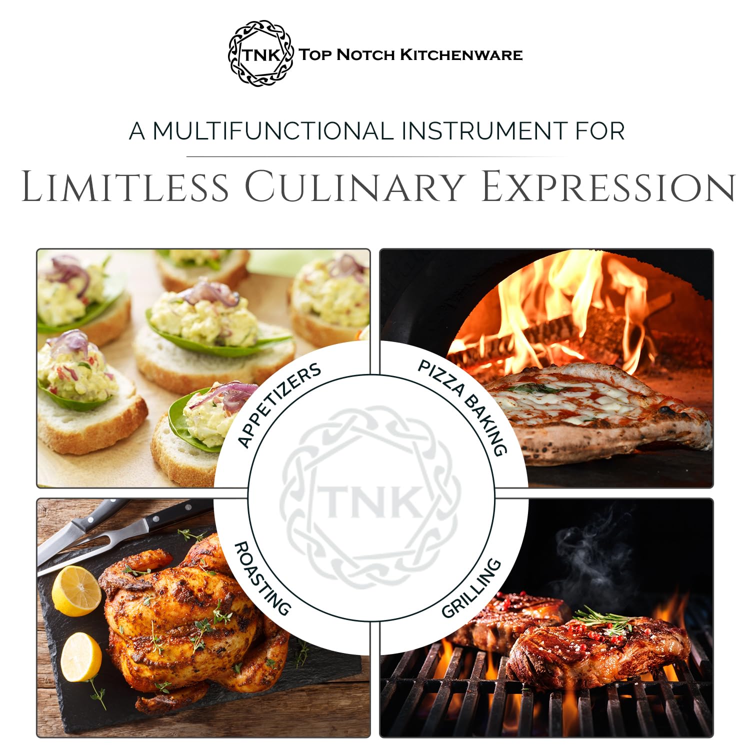 Premium Pizza Stone for Oven | Small But Expandable By Purchasing Two or More | Perfect Crispy Crusts | Durable Pizza Steel Stone | Deluxe Pizza Stone Offering Easier Cleaning, Handling and Storage