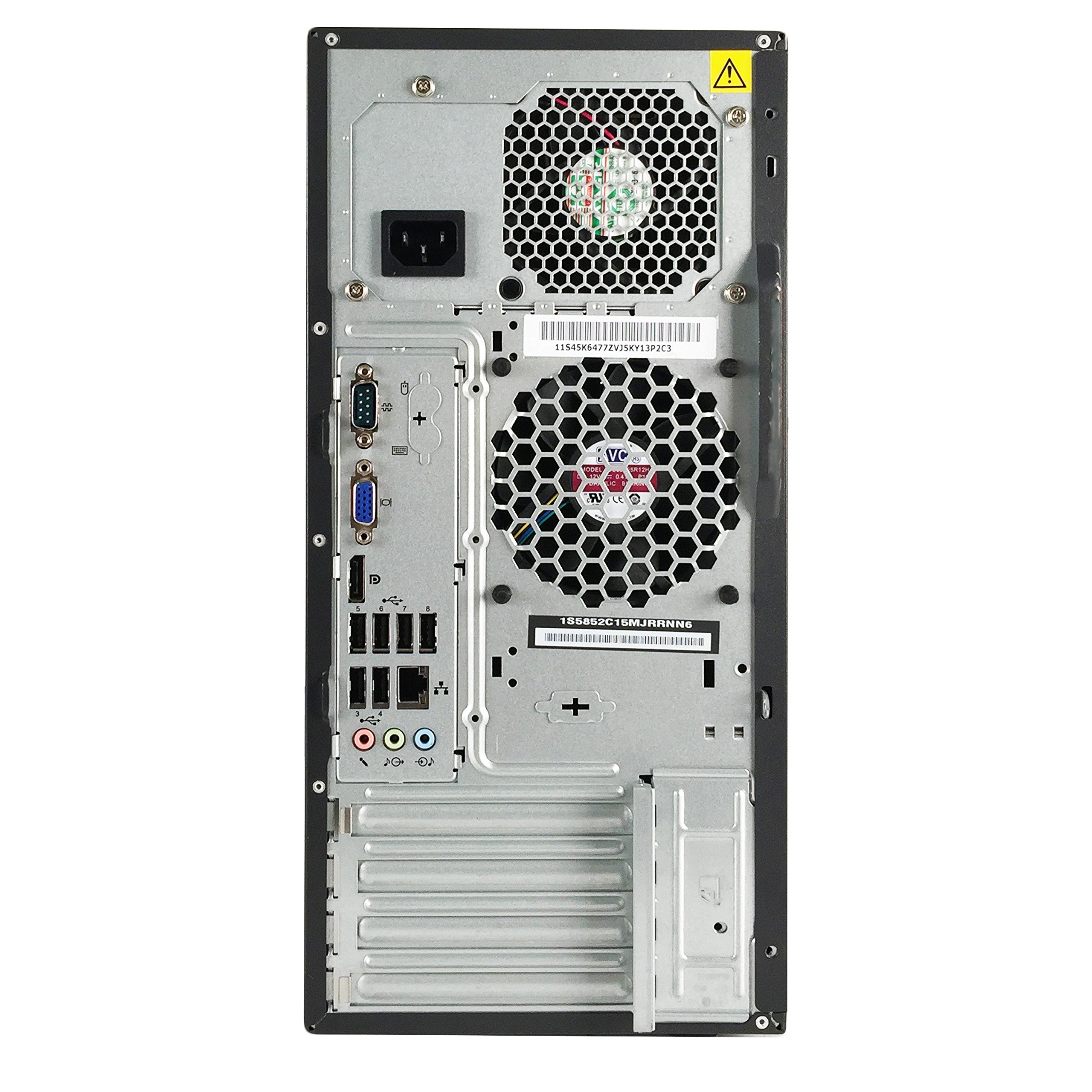 Lenovo ThinkCentre M81 Tower Desktop PC, Intel Quad Core i5 2400 up to 3.4GHz, 16G DDR3, 120G SSD + 1T HDD, WiFi, BT 4.0, DVD, Windows 10 64-Multi-Language Support English/Spanish/French(Renewed)