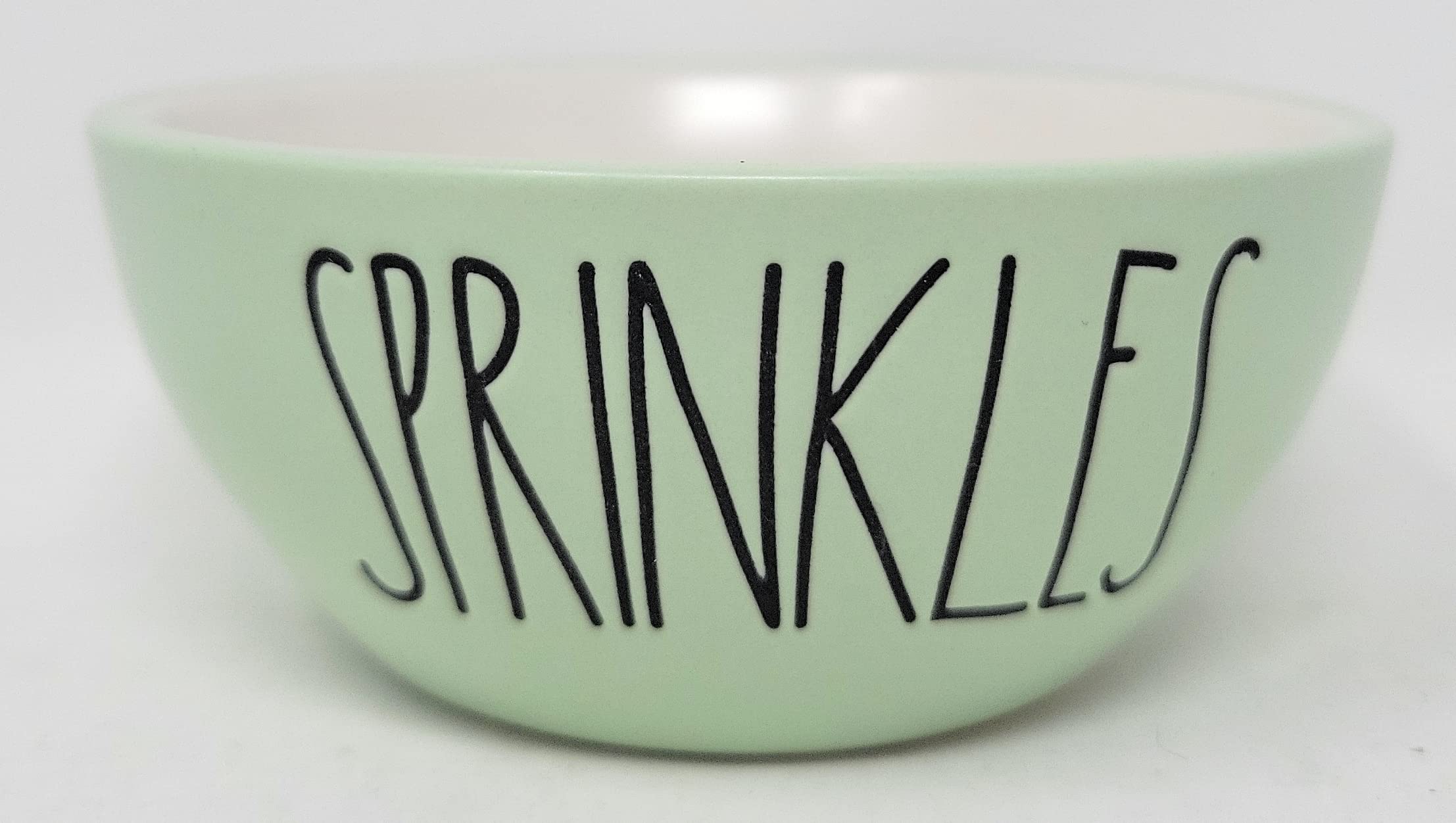 Rae Dunn NUTS SPRINKLES Bowls, Set of 2 Teal Serving Bowl, Ice Cream Condiment Accessories, Pinch Dash Seasoning Ceramic by Magenta LL