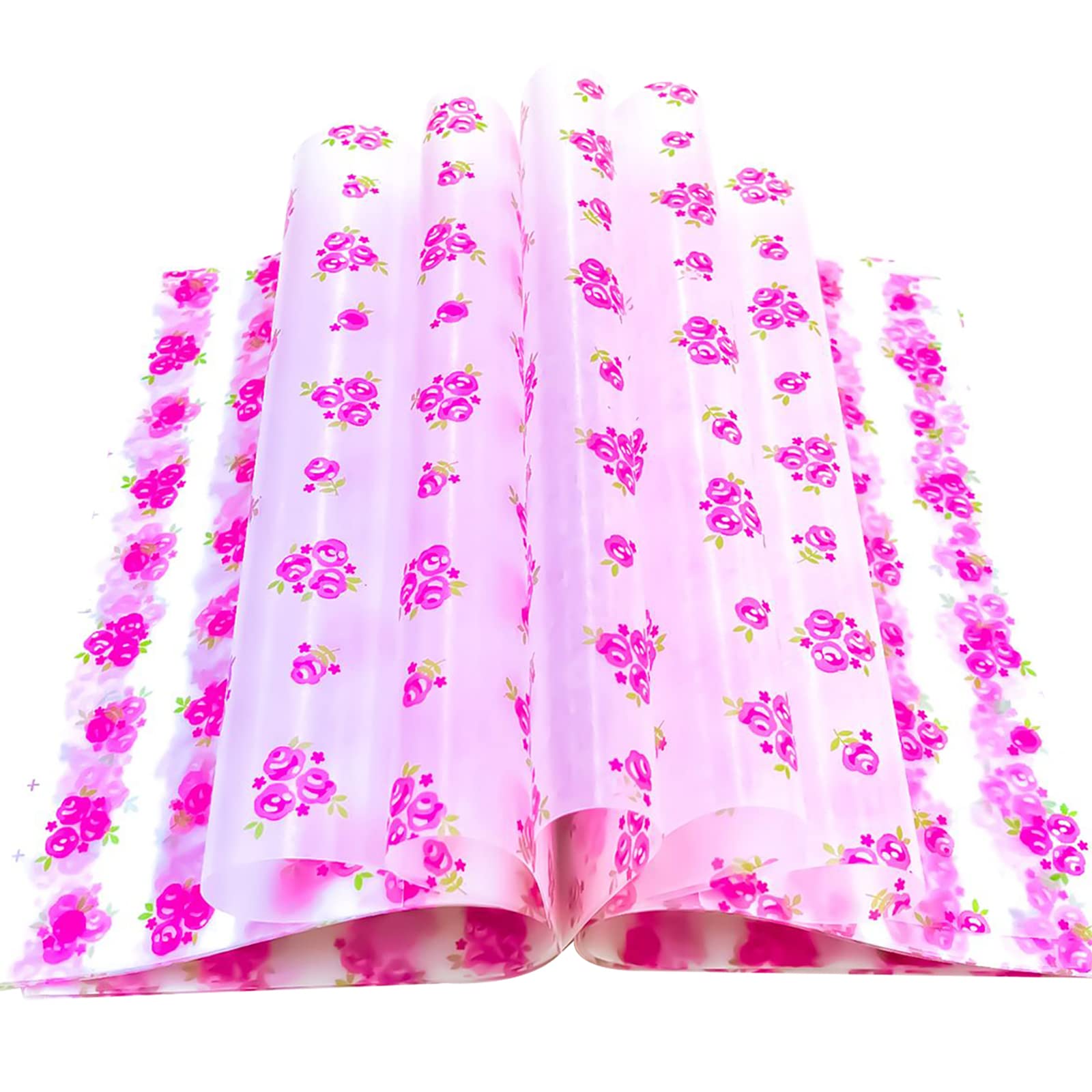 PRECUMELO Valentine's Day Wax Paper Sheets Deli Wraps Paper Sheets Basket Liners Squares Baking Paper Colored Parchment Paper Greaseproof for Food,Handmade Soap,Cookies (100 sheets, Rose)