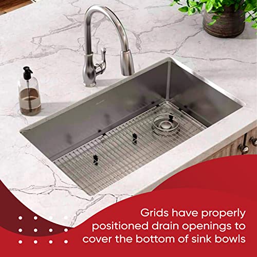 Sink Protectors for Kitchen Sink, Stainless Steel Sink Protector 28-1/4" x 14-1/4" x 1-1/4", Sink Grate for Bottom of Kitchen Sink