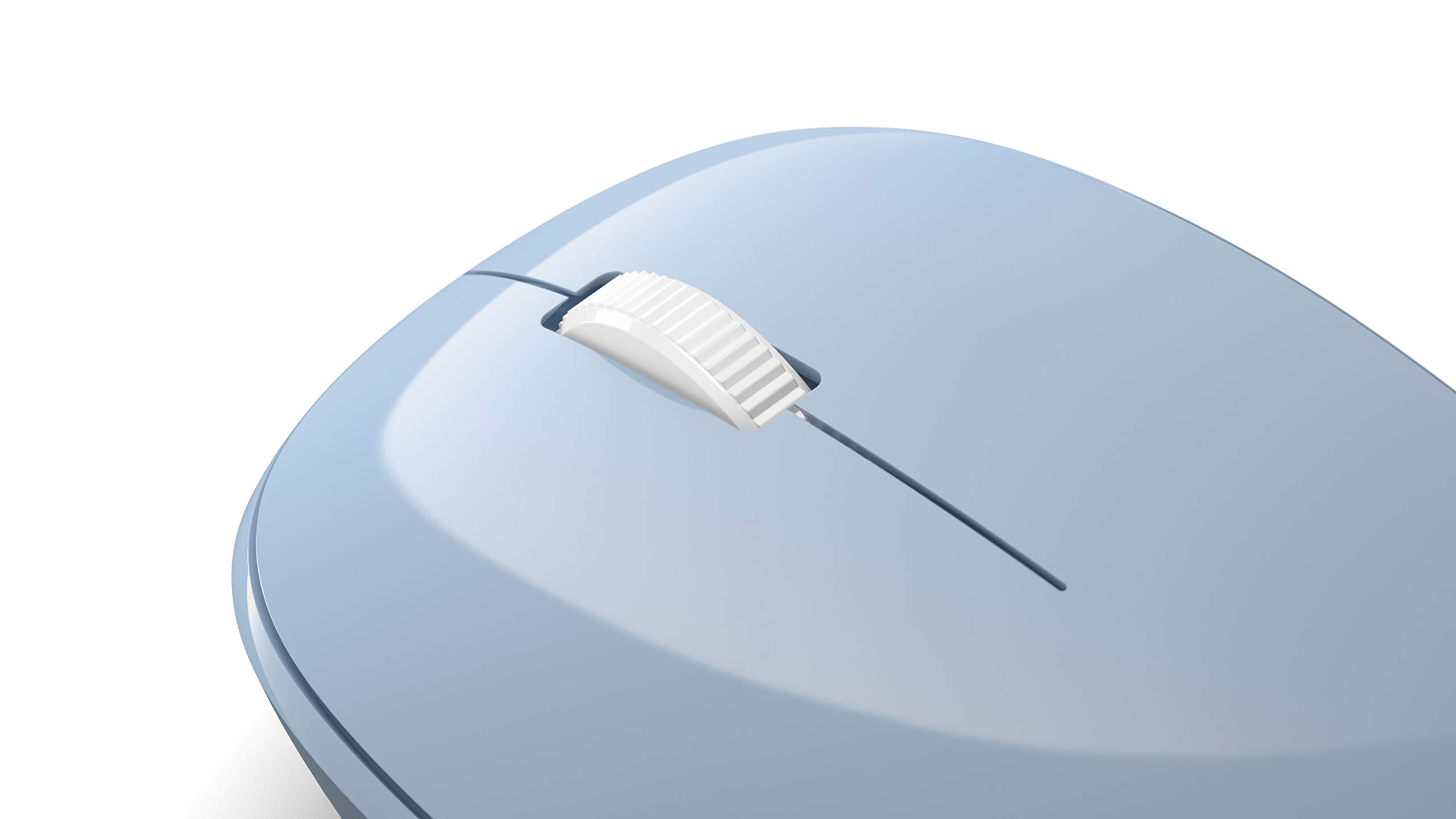 Microsoft Bluetooth Mouse - Pastel Blue. Comfortable design, Right/Left Hand Use, 4-Way Scroll Wheel, Wireless Bluetooth Mouse for PC/Laptop/Desktop, works with for Mac/Windows Computers