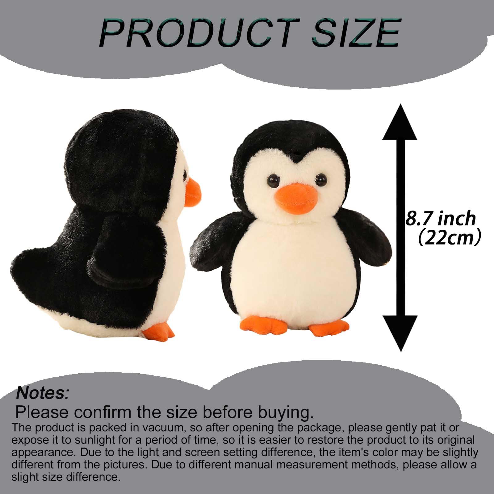 XiRiDa 8.7" Penguin Stuffed Animal Plush Pillow Penguin Plushie Toys Gifts for Kids
