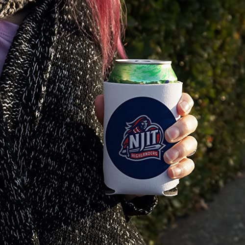 New Jersey Institute of Technology Primary Logo Can Cooler - Drink Sleeve Hugger Collapsible Insulator - Beverage Insulated Holder