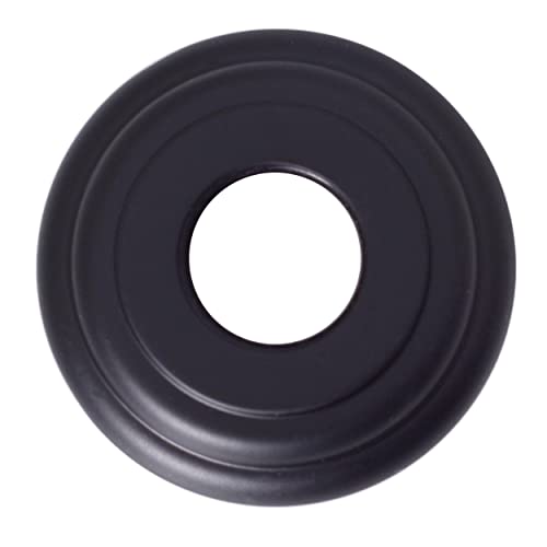 Westbrass 1/2" IPS x 4" Ceiling Mounted Shower Arm with Flange, Matte Black, D3604A-62