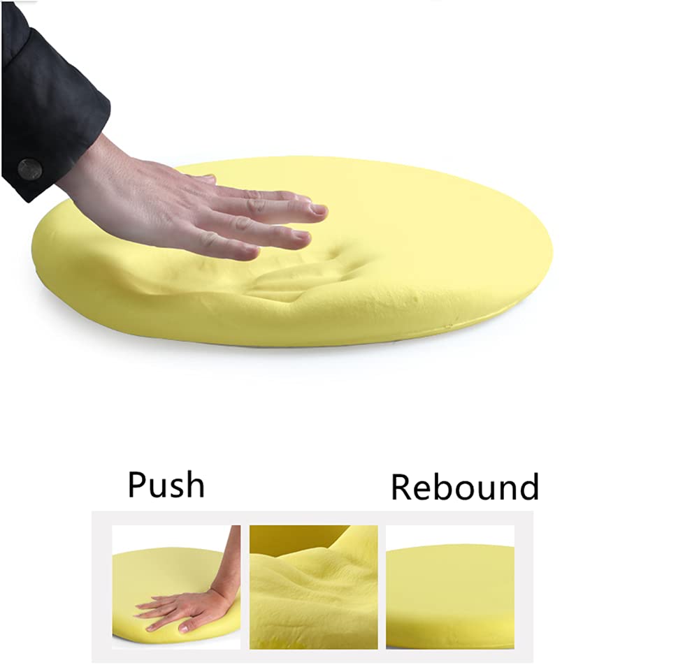 Olywell 15 Inch Memory Foam Seat Cushion Anti-Slip Soft Round Stool Cushion Chair Pad Blue