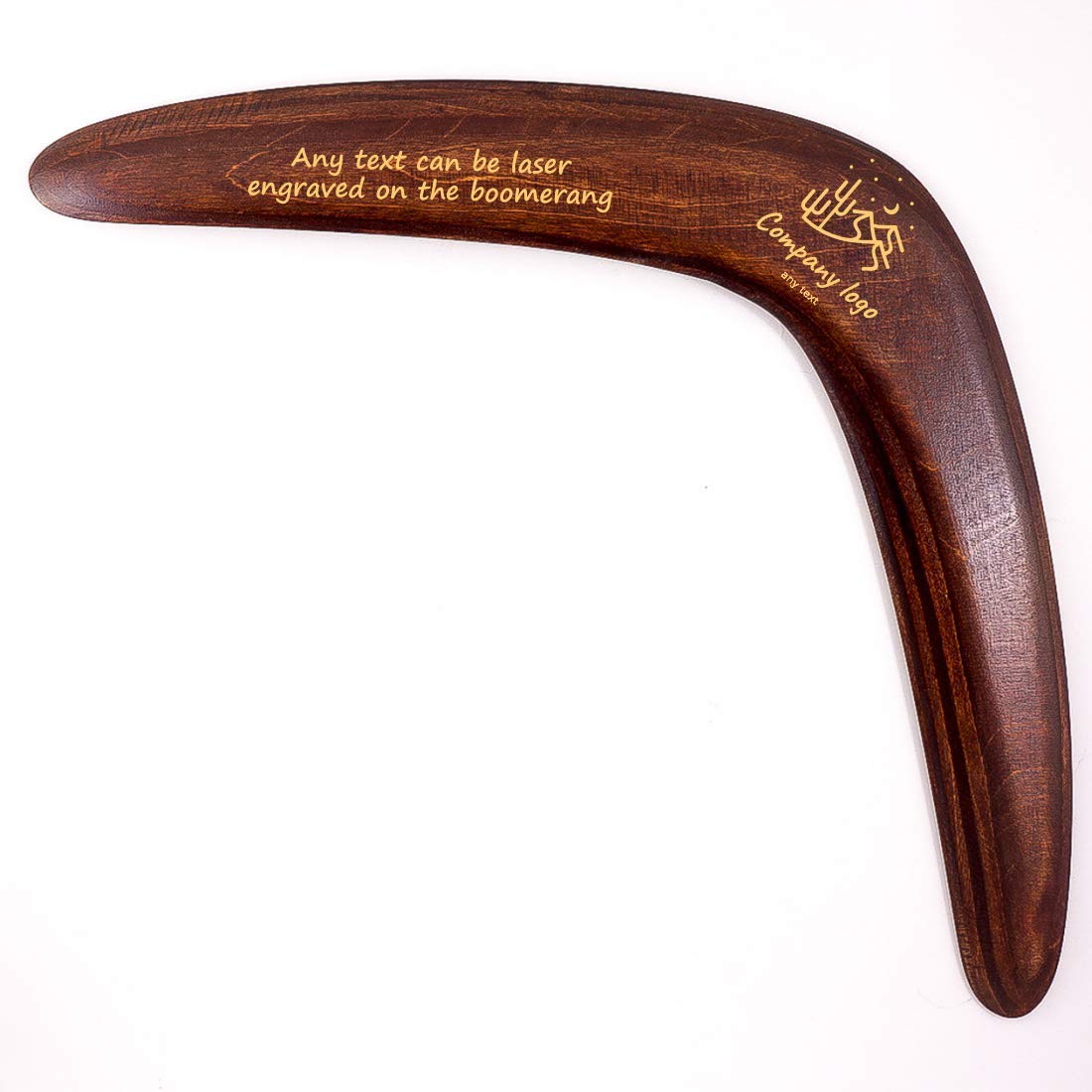 Premium Wooden Boomerang "Dark Brown Cedar" | Custom engraved | Personalized wooden gifts | 100% returns! | Made of wood | Premium gift