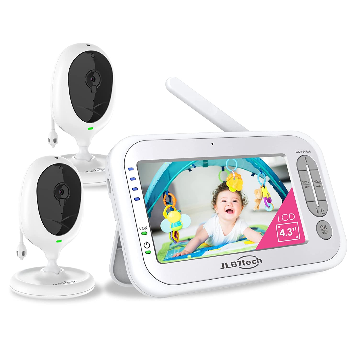 JLB7tech Add-on Camera Unit for LBtech Video Baby Monitor JLB953, LB953-2T, and JLB953P-2T(up to 4 Cameras)