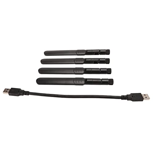 NGFF M.2 4G 5G Module to USB 3.0 Adapter with Cooling Fan, Dual SIM Card Slot High Gain Antenna Auxiliary Power Supply,3042 3052 Model M.2 Key B