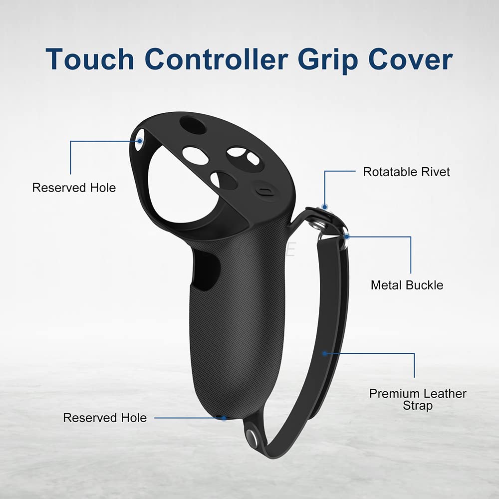 Silicone Controller Grip Cover for Quest 2 Controller Grip Protector for Quest 2 Accessories