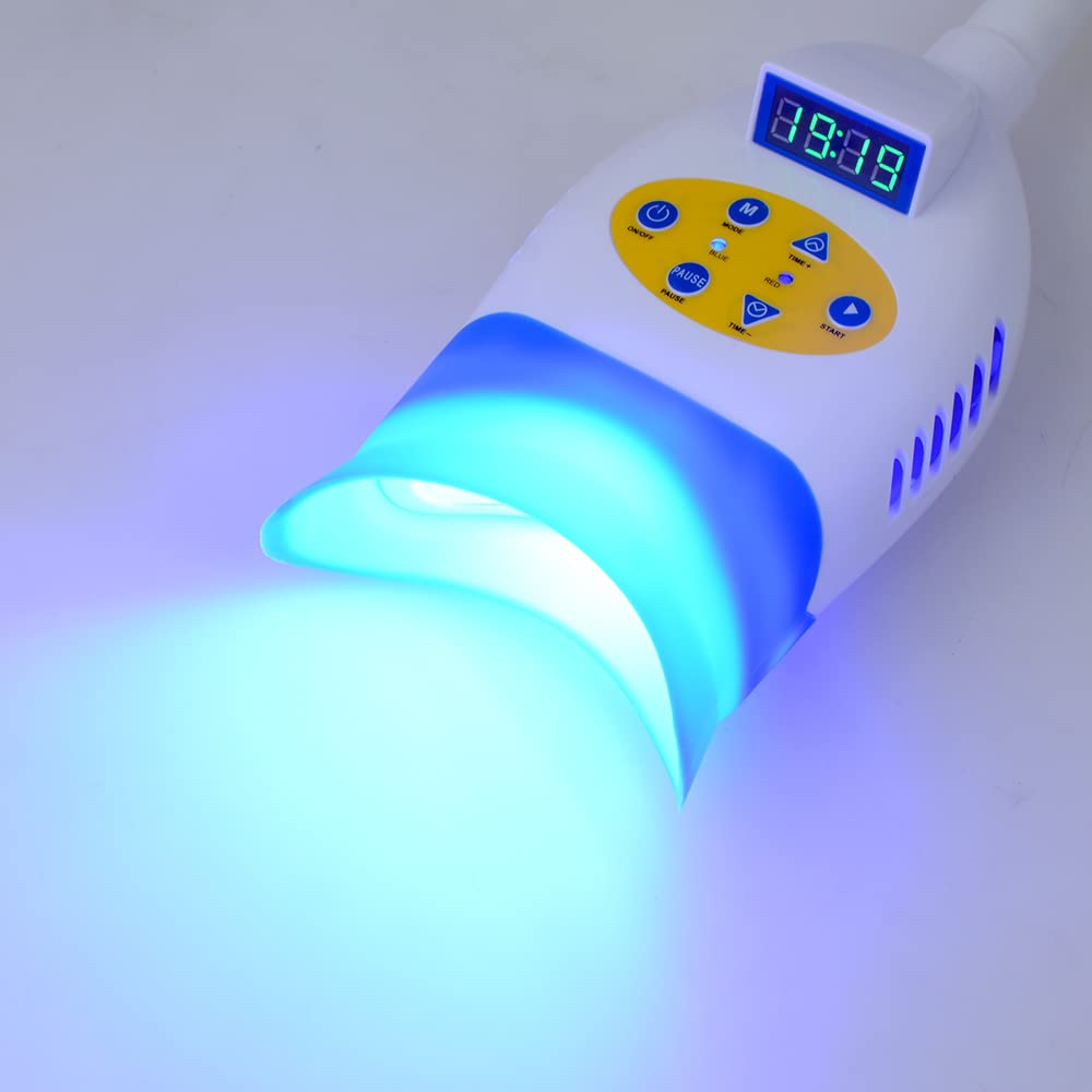 Teeth Whitening Light, Teeth LED Whitening Lamp Bleaching with Remote Control Blue/Red/Purple Light 3 Colors (US Warehouse)