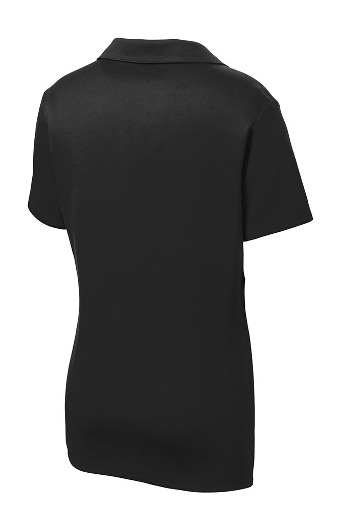 Joe's USA Womens Dri-Equip Short Sleeve Racer Mesh Polo Shirt (Black - Small)