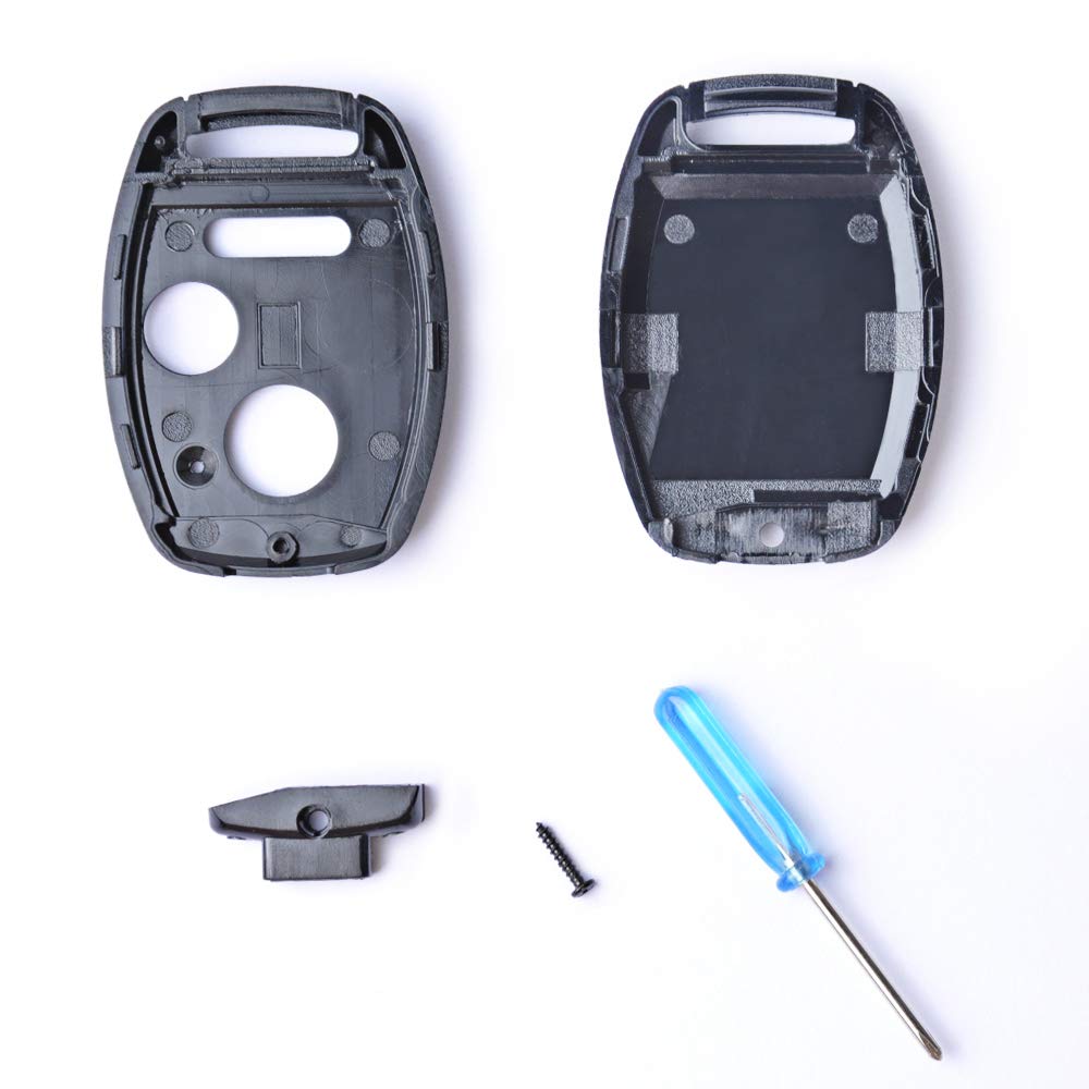 MIKKUPPA Key Shell Replacement for Honda CR-V Odyssey Accord Crosstour Civic CR-Z Fit Key Fob Cover with Screwdriver